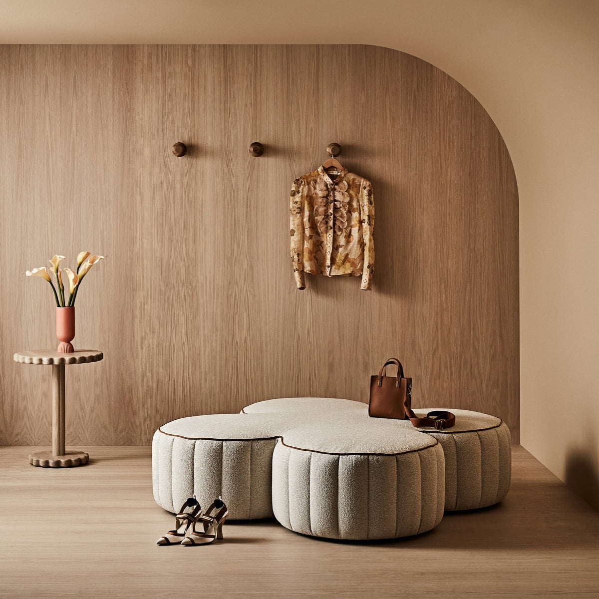 Rosette Ottoman – Zuster Furniture