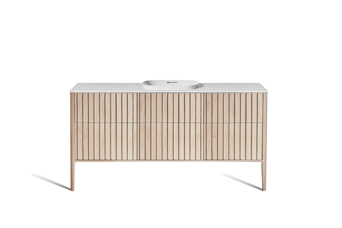 ISSY Cloud II Semi Inset Vanity with Legs and Drawers – Zuster Furniture